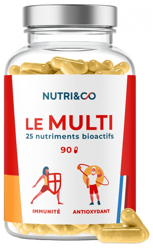 Nutri&Co Le Multi 25 Nutriments Bioactifs 90 Gélules ...
